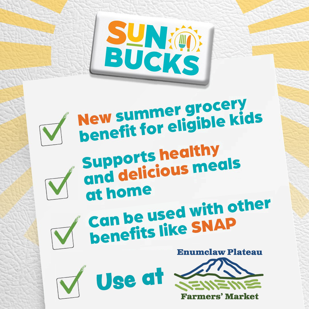 Sun Bucks for Kids – Enumclaw Plateau Farmers’ Market
